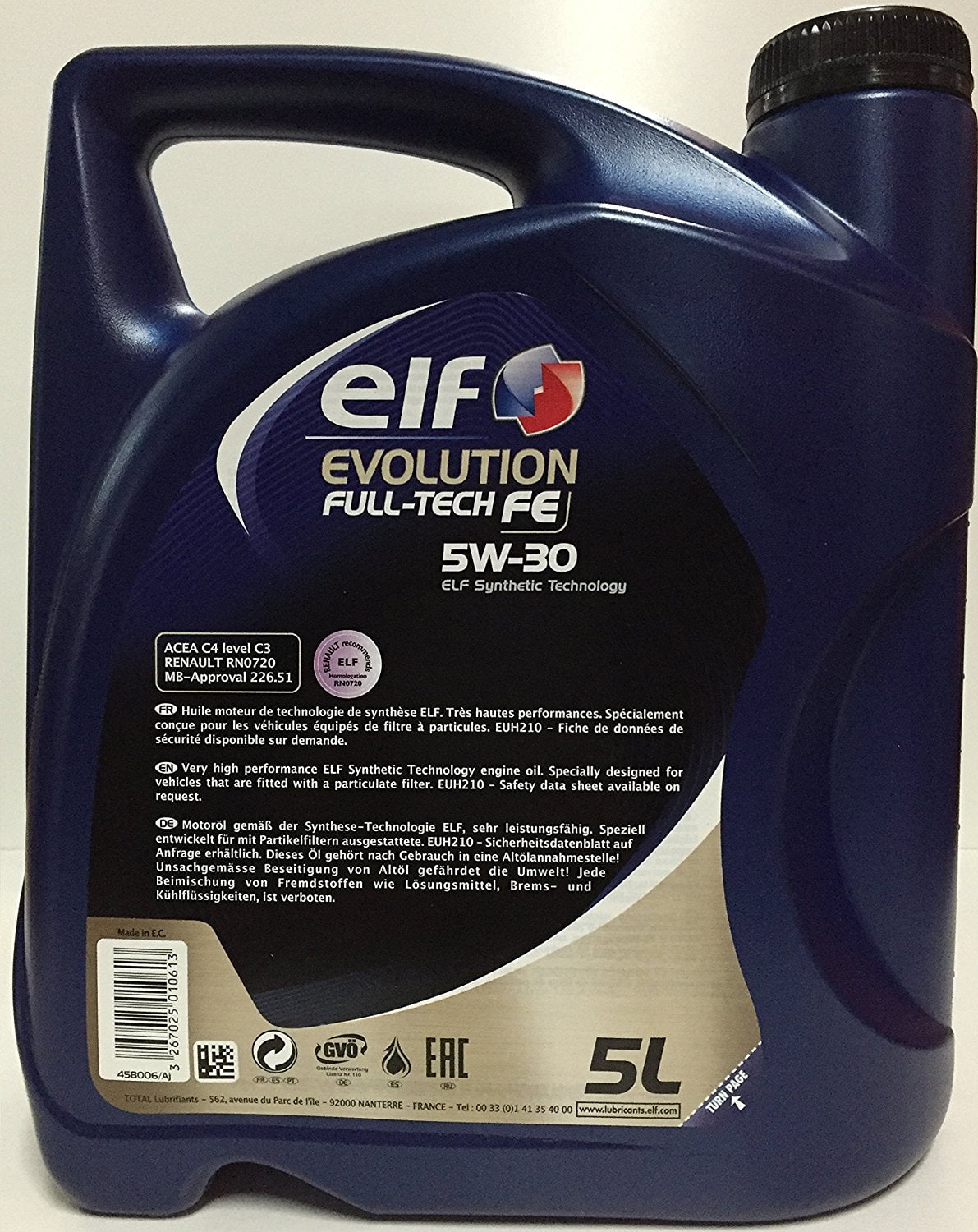 Olio 5W30 Total Elf Evolution Full-Tech Fe: Opinioni Di Luglio 2025